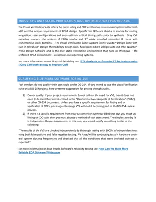RTCA DO-254 Guidance - Accelerating DO-254 Verification | PDF