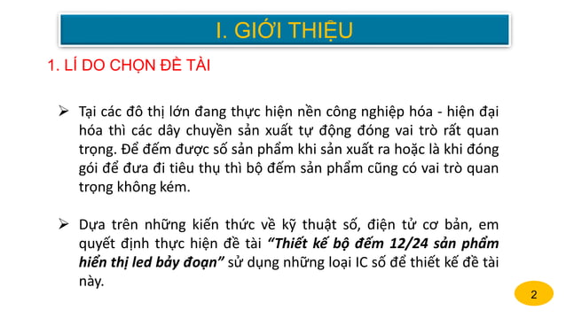 file trinh bay do an dien tu: thiet ke mach dem 12/24 san pham hien thi led 7 doan | PPT