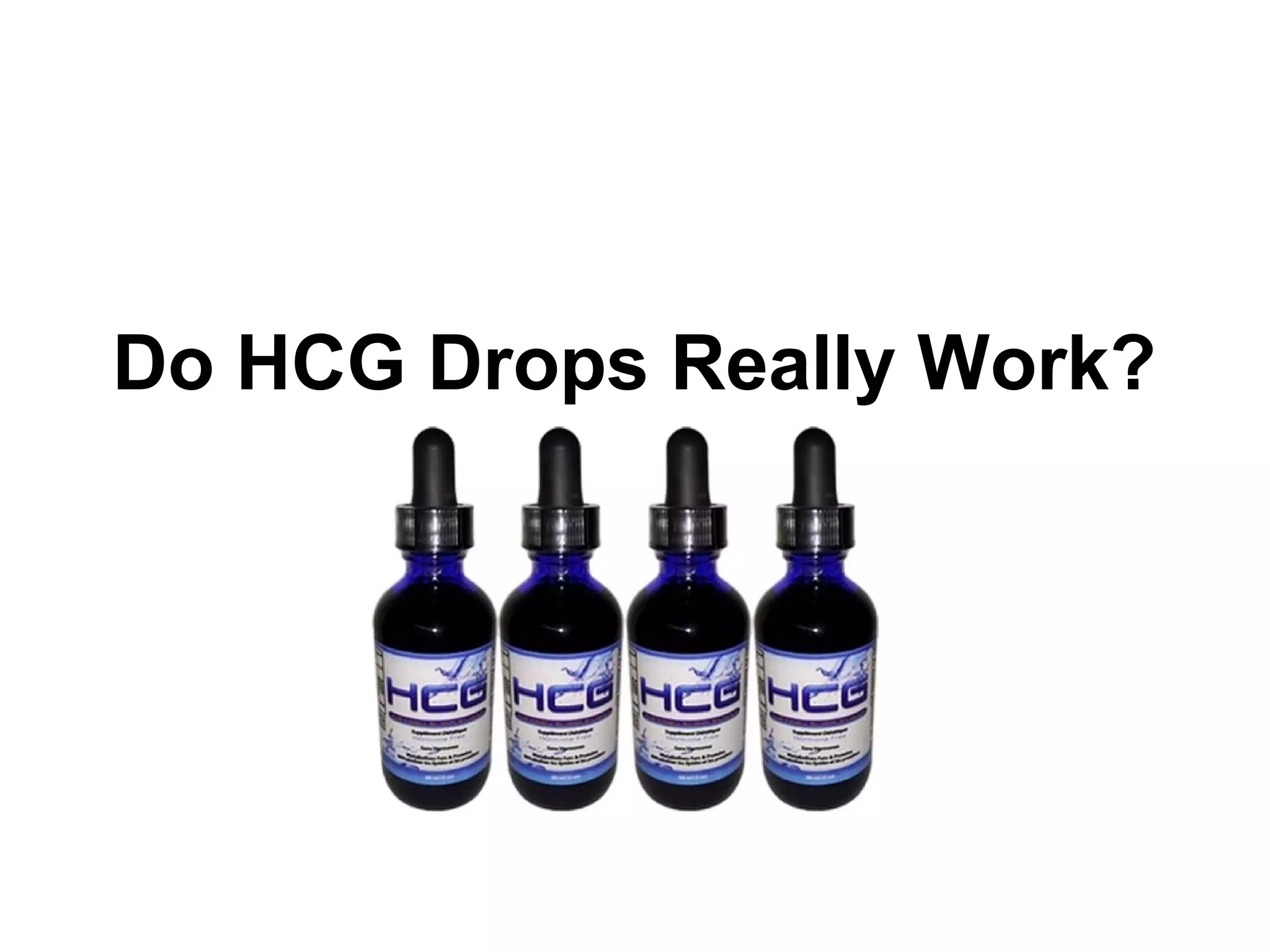 Do HCG Drops Work? | PPT