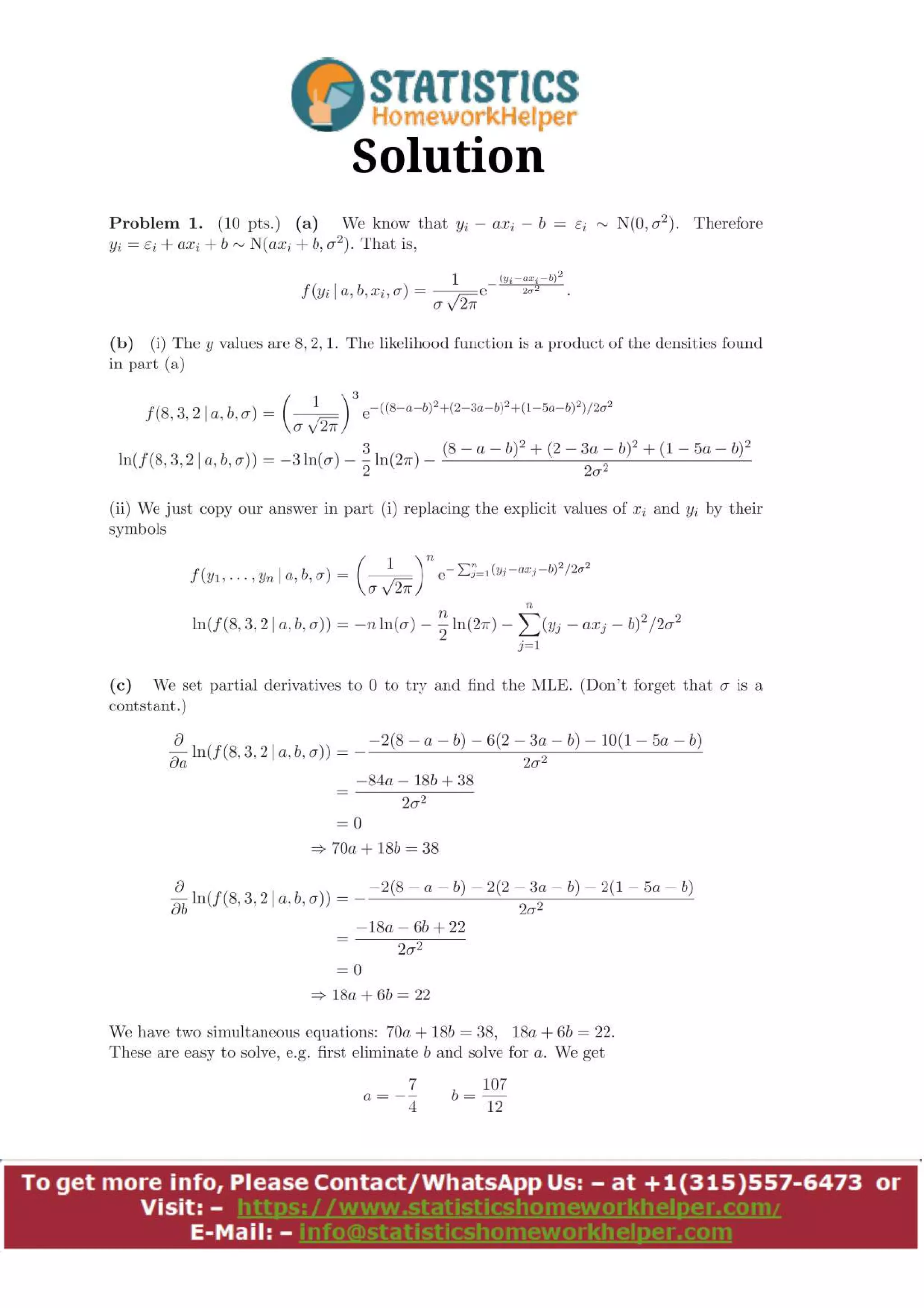 Do My Statistics Homework | PDF