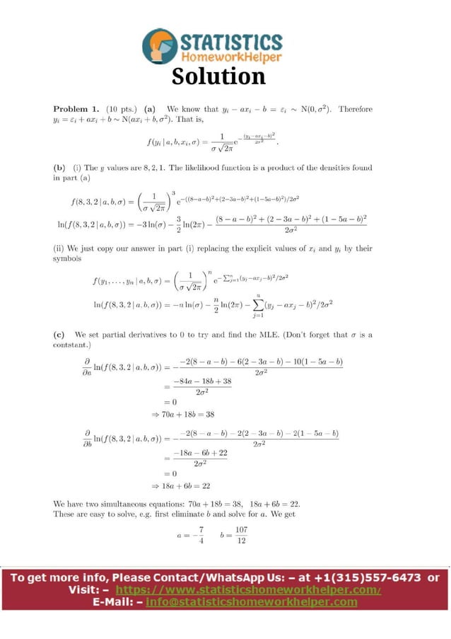 Do My Statistics Homework | PDF
