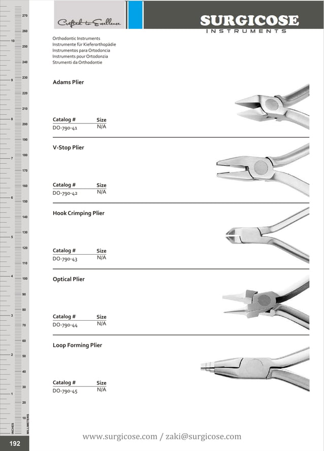 ORTHODONTIC INSTRUMENTS