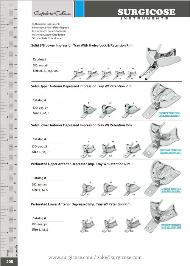 ORTHODONTIC INSTRUMENTS