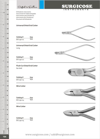 ORTHODONTIC INSTRUMENTS | PDF