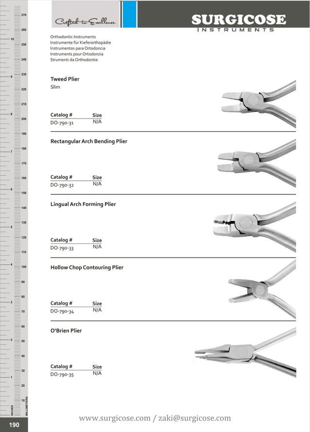 ORTHODONTIC INSTRUMENTS