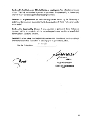 "Ending Endo" DOLE Dept. Order #174 | PDF