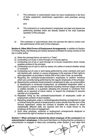 Do 174 17 rules implementing articles 106 to 109 of the labor code, as ...