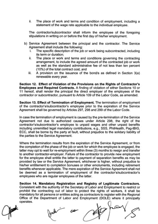 Do 174 17 rules implementing articles 106 to 109 of the labor code, as ...