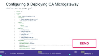 CA Microgateway: Deploying, Configuring, and Extending CA Microgateway ...