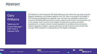 Case Study: O2/Telefonica Transitions From CA eHealth® to CA ...