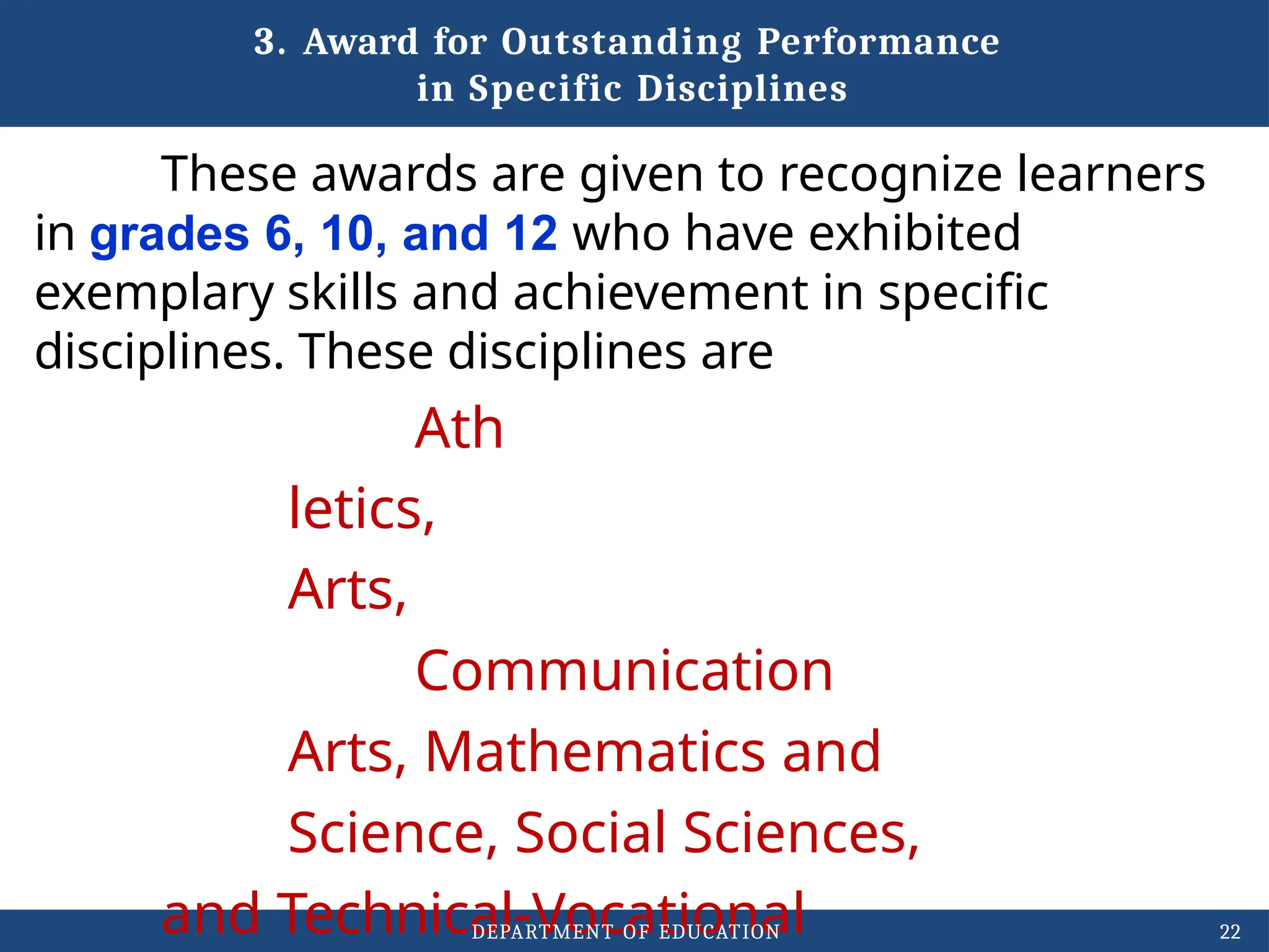DO 36, S.2016Policy Guidelines on Awards and Recognition for the K to ...