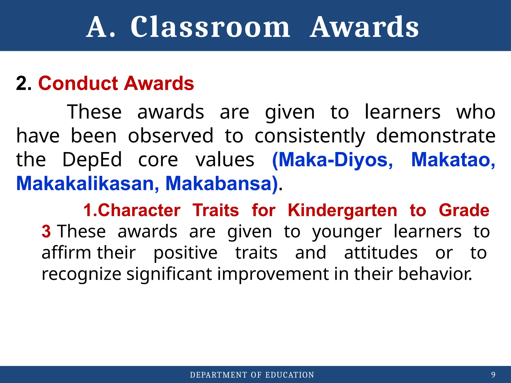DO 36, S.2016Policy Guidelines on Awards and Recognition for the K to ...