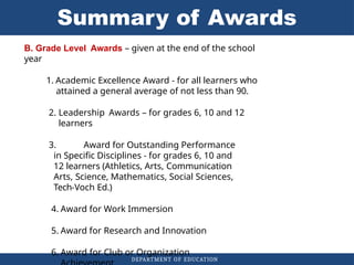 DO 36, S.2016Policy Guidelines on Awards and Recognition for the K to ...