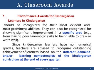 DO 36, S.2016Policy Guidelines on Awards and Recognition for the K to ...