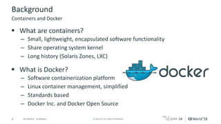 Pros, Cons, Pitfalls of common Docker container architectures (#dockitecture) | PPT