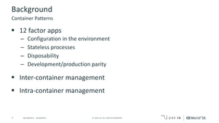 Pros, Cons, Pitfalls of common Docker container architectures (#dockitecture) | PPT
