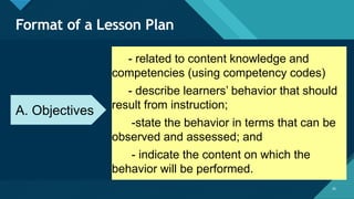 DepEd Order No. 42, s. 2016- LESSON PLANNING | PDF