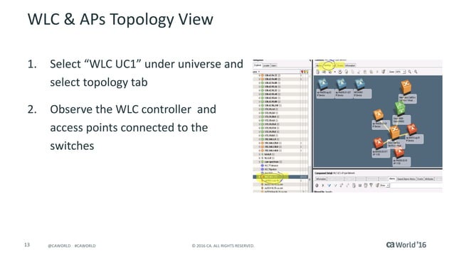 Hands-On Lab: Leverage CA Spectrum® Monitoring for Wireless LAN ...