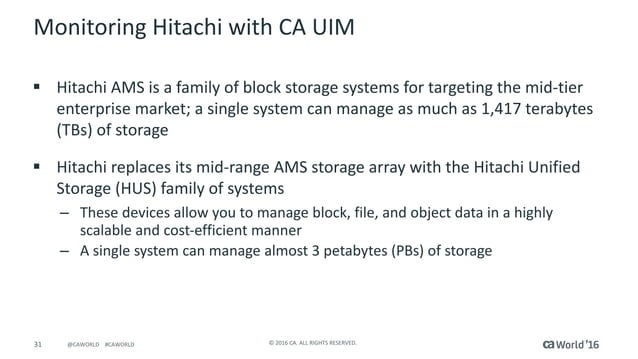 Pre-Con Ed: Monitor Your Storage Infrastructure With CA Unified ...