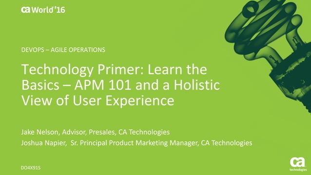 Technology Primer: Learn the Basics—APM 101 and a Holistic View of the ...