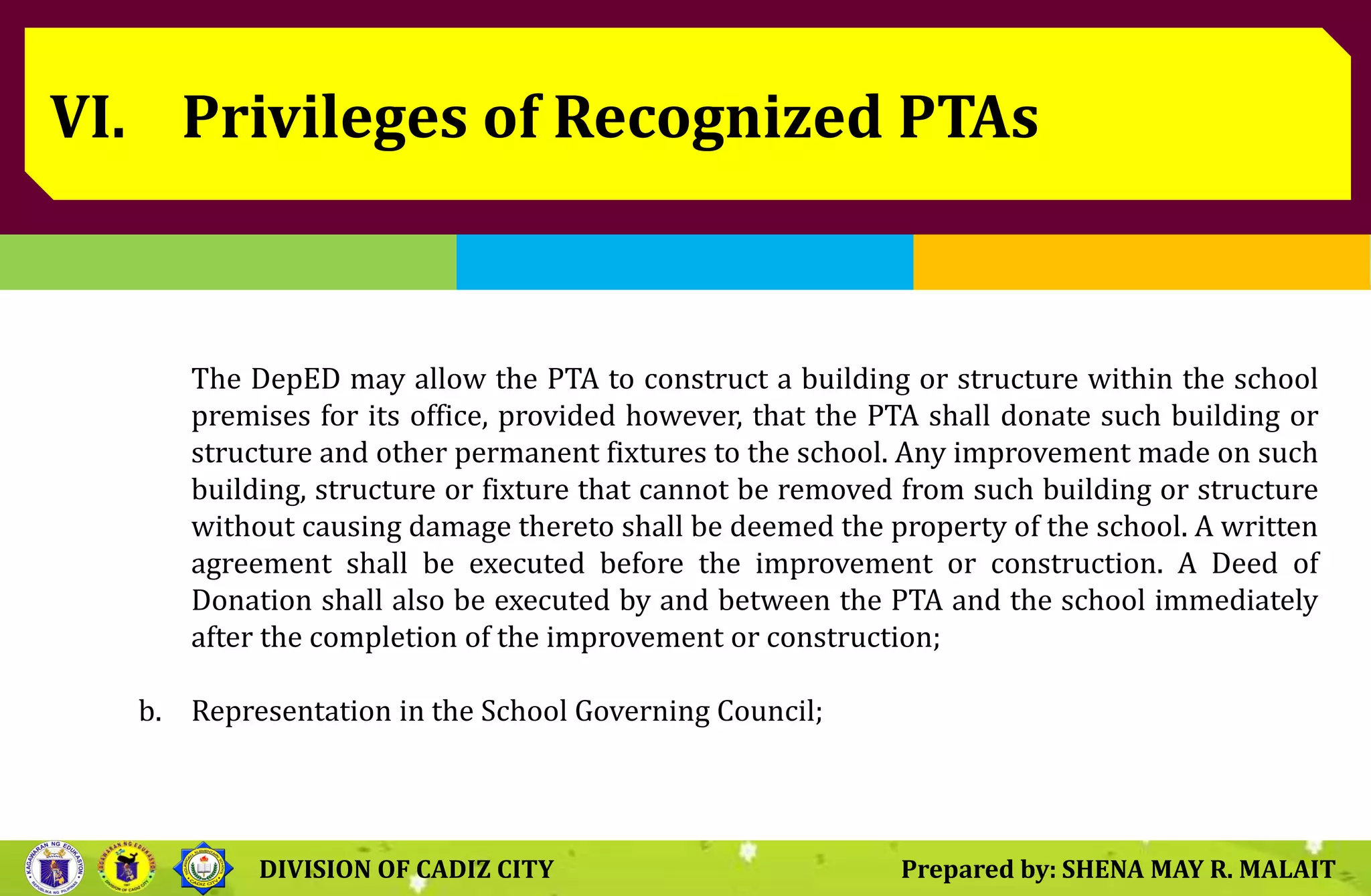 Do 54, s. 2009 Revised Guidelines Governing Parent Teacher Associations ...