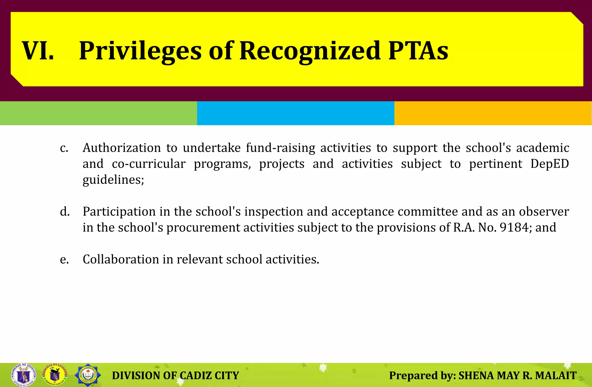 Do 54, s. 2009 Revised Guidelines Governing Parent Teacher Associations ...