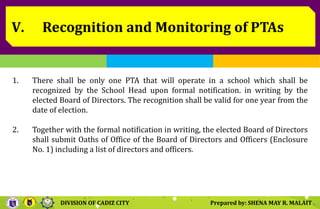 Do 54, s. 2009 Revised Guidelines Governing Parent Teacher Associations ...