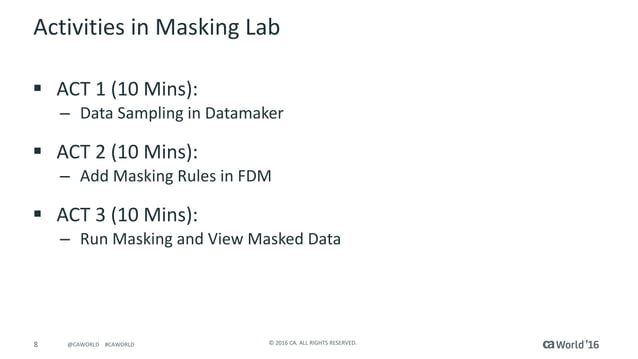 TDM: Masking, Subsetting and generating Synthetic Data | PDF