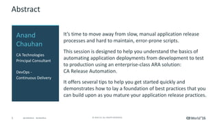 Pre-Con Ed: Automated Application Deployment 101—Getting Started and ...