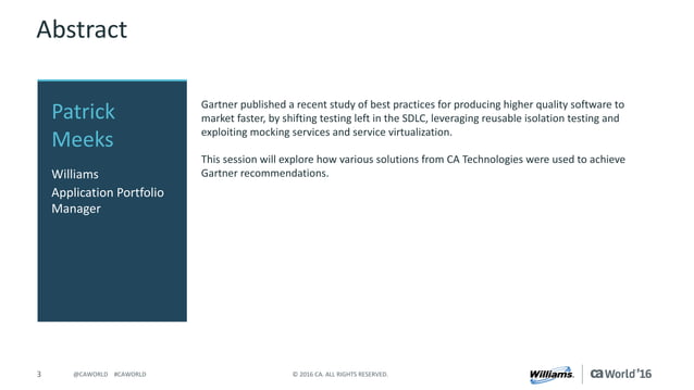 Case Study: Williams Establishing a DevOps Model Based on the Gartner ...