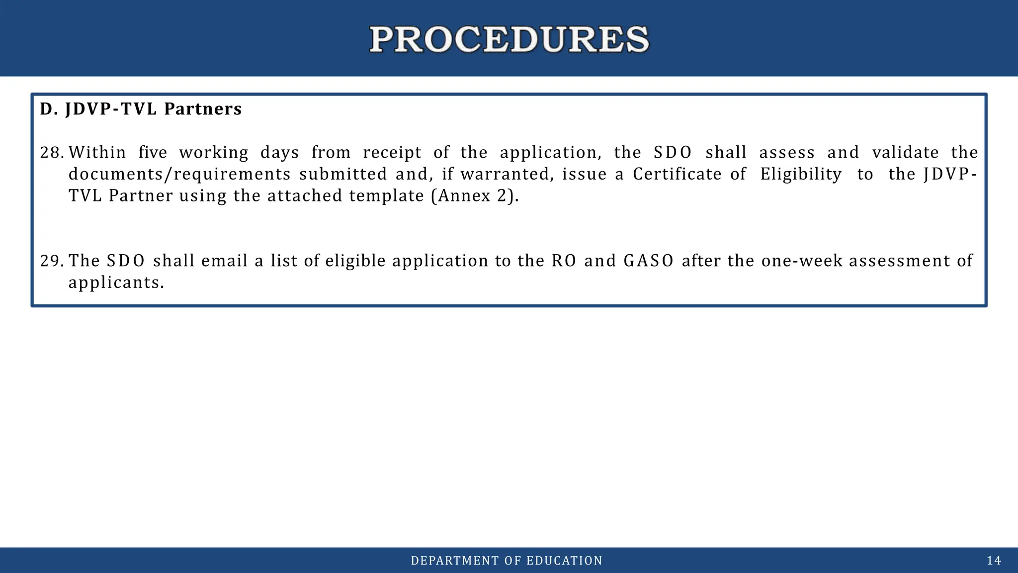 DO 6, S. 2023_Guidelines on the Implementation of the JDVP TVL for SY ...