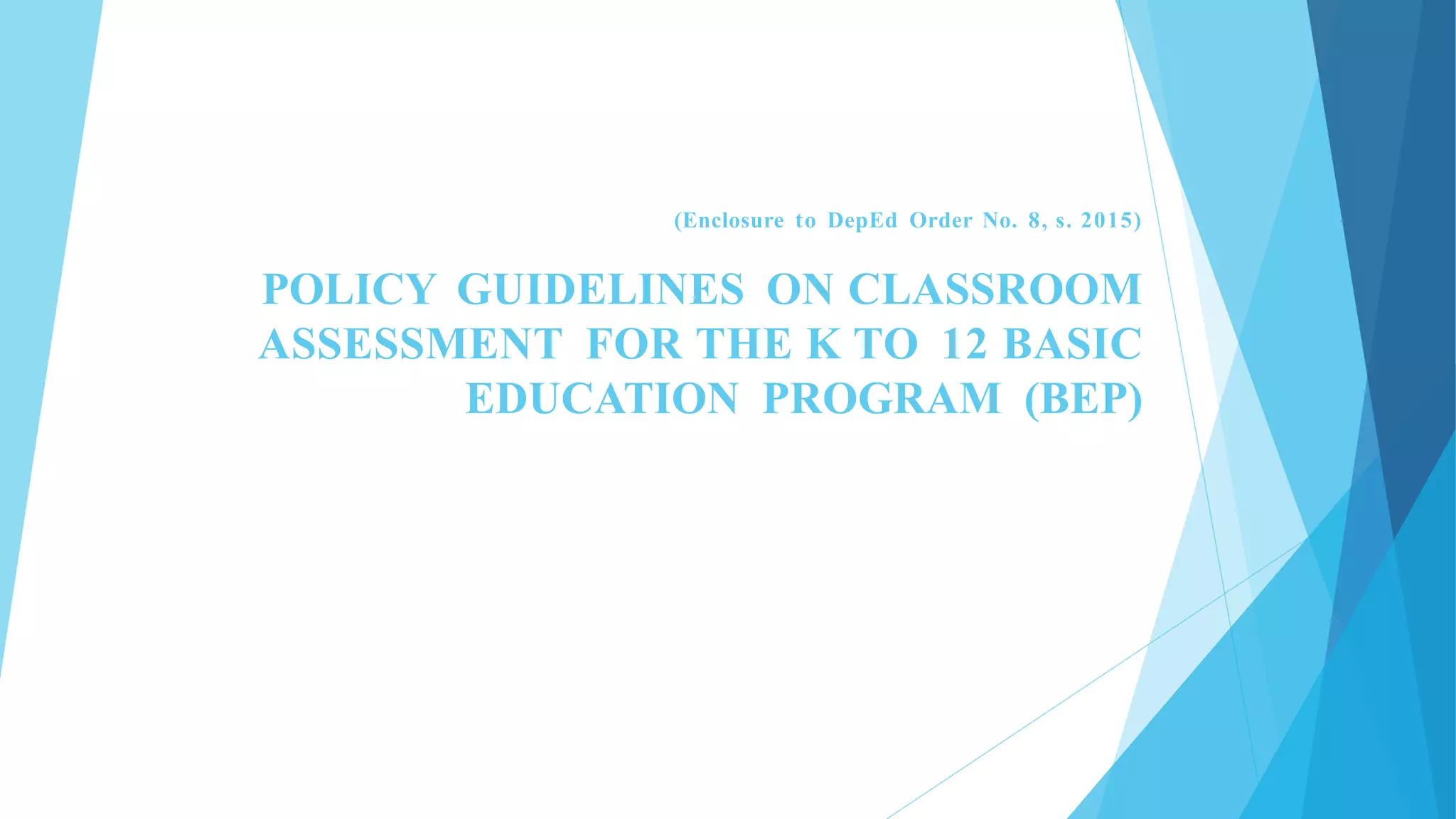 K to 12 Grading Sheet Deped Order No. 8 S. 2015 PPT presentation | PPTX