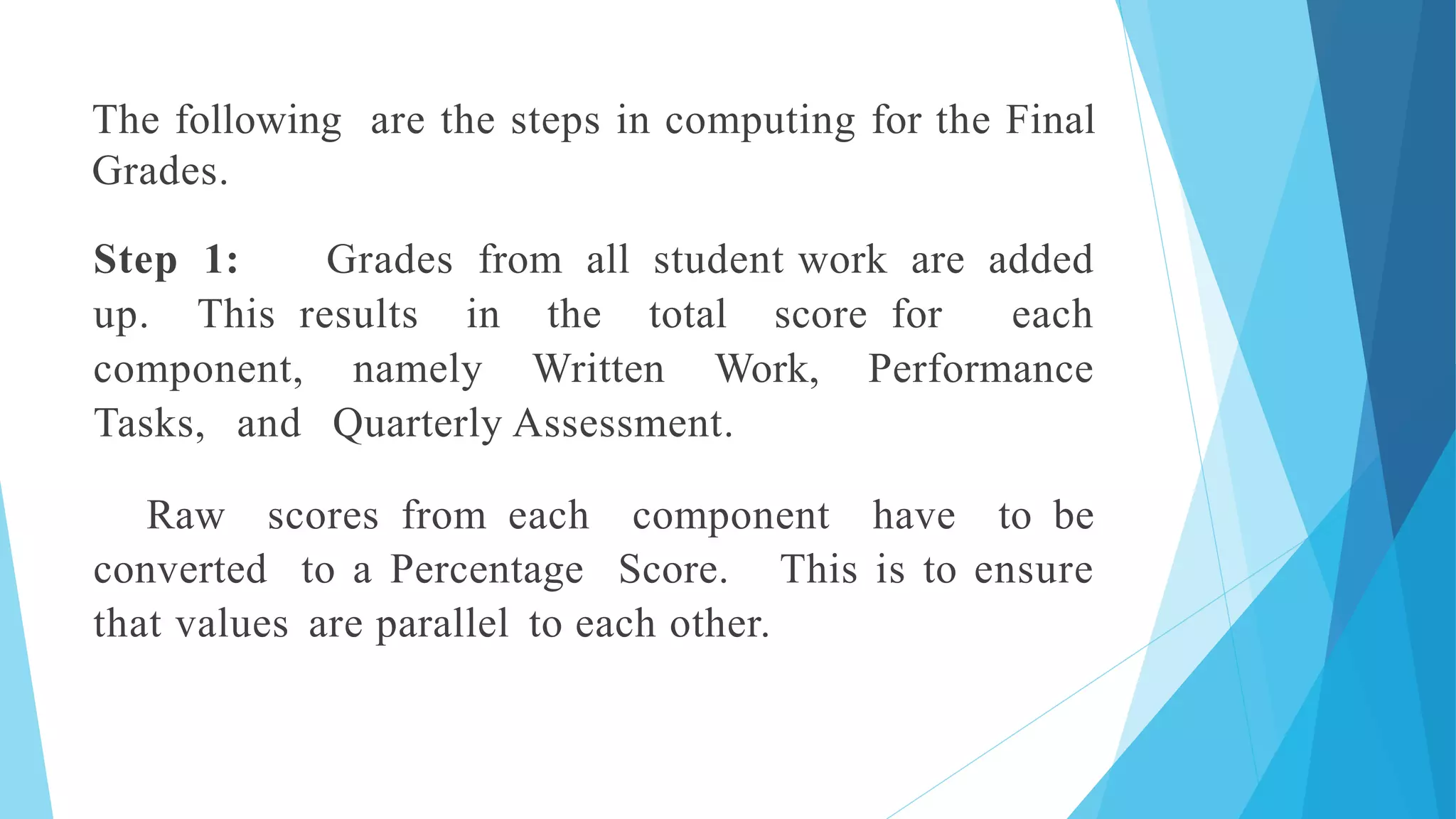 K to 12 Grading Sheet Deped Order No. 8 S. 2015 PPT presentation | PPTX