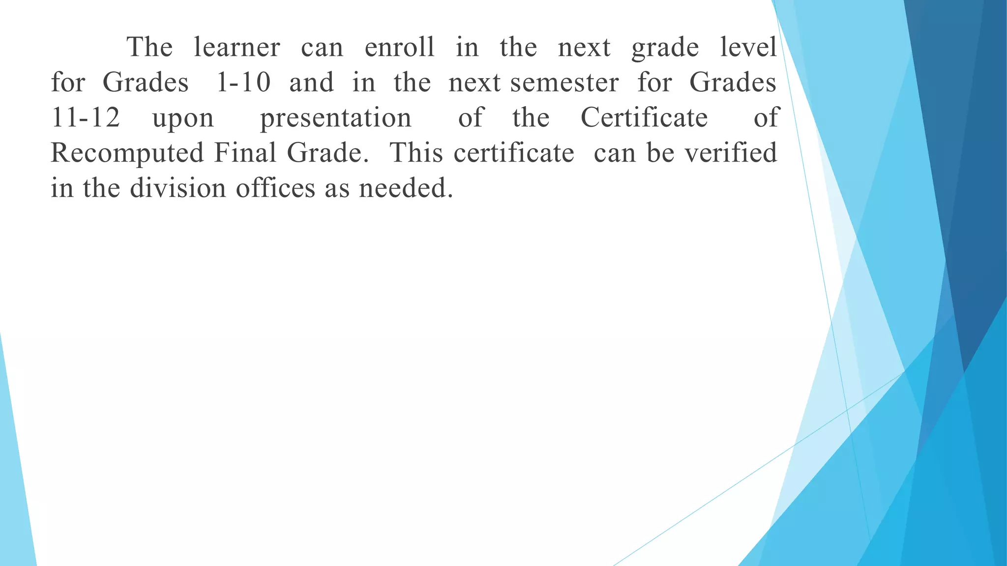 K to 12 Grading Sheet Deped Order No. 8 S. 2015 PPT presentation | PPTX