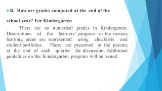 K to 12 Grading Sheet Deped Order No. 8 S. 2015 PPT presentation | PPTX