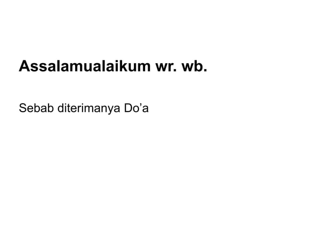 Doa | PPT