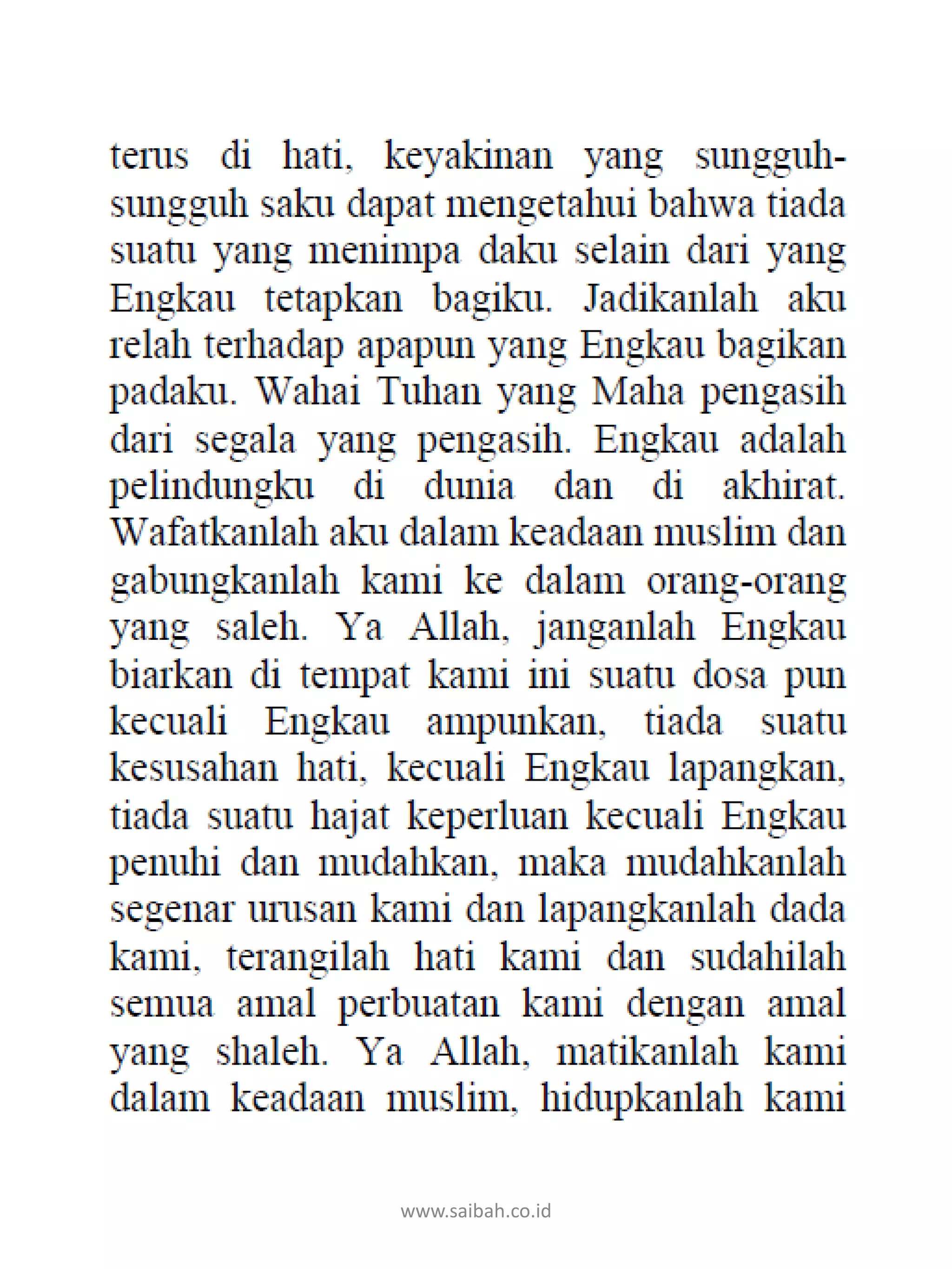 Doa Lengkap Ibadah Haji dan Umroh saibah | PPTX