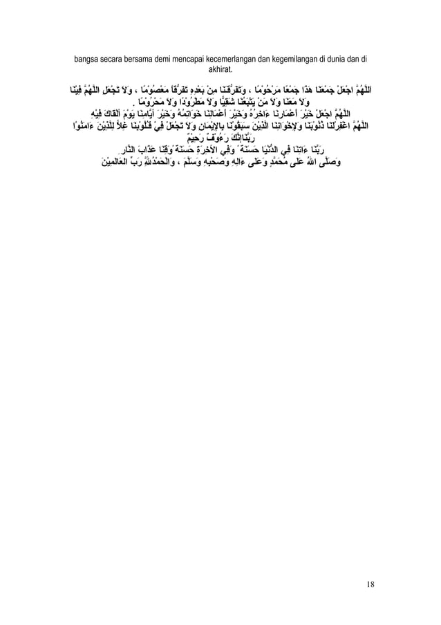 Doa doa majlis rasmi sekolah spim jps | DOC