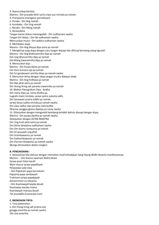 Doa agama hindu | DOC