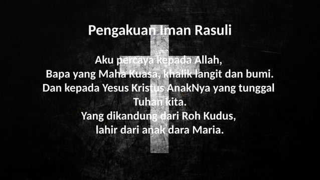 Doa Bapa Kami & Pengakuan Iman Rasuli.pptx