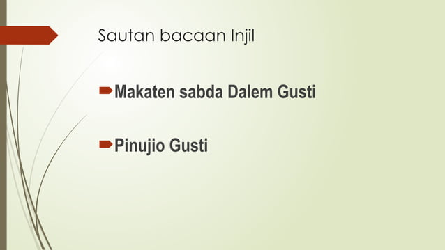 Presentasi DOA BERBAHASA JAWA sdk santo xaverius surabaya | PPTX