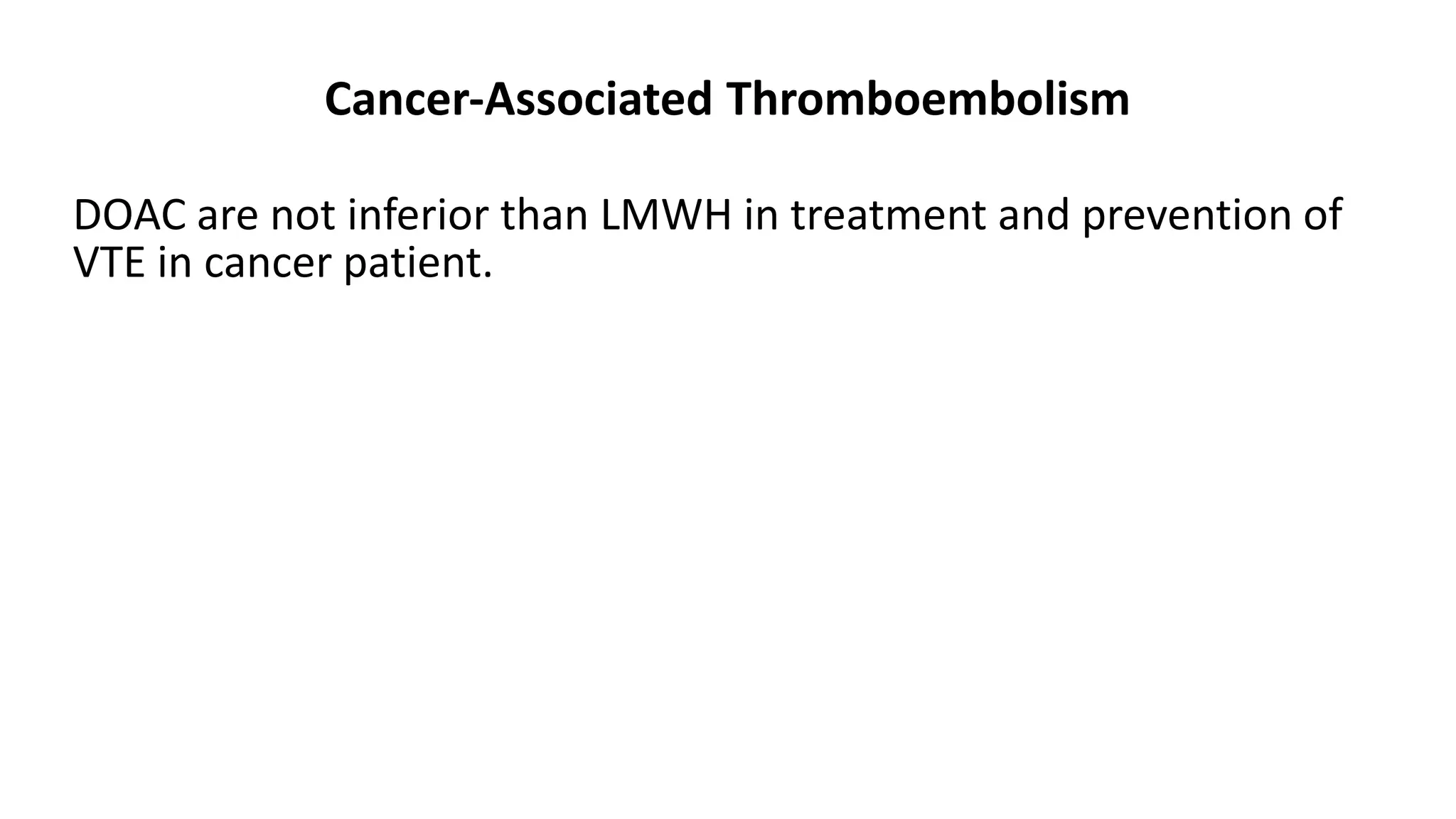 Direct oral anticoagulants (DOACs) | PPT
