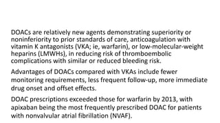 Direct oral anticoagulants (DOACs) | PPT