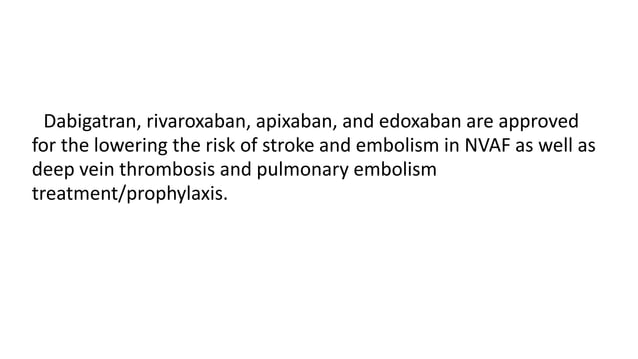 Direct oral anticoagulants (DOACs) | PPT