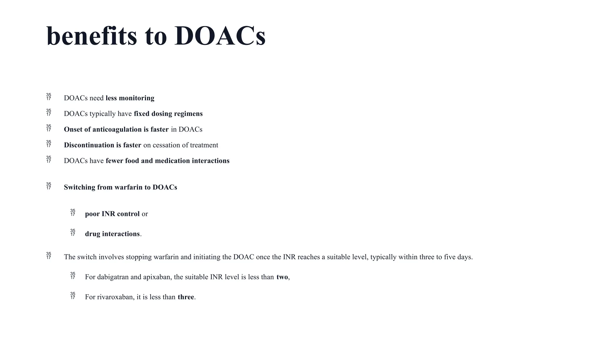 BENEFITS OF DIRECT ORAL ANTICOAGULATIONS | PPTX