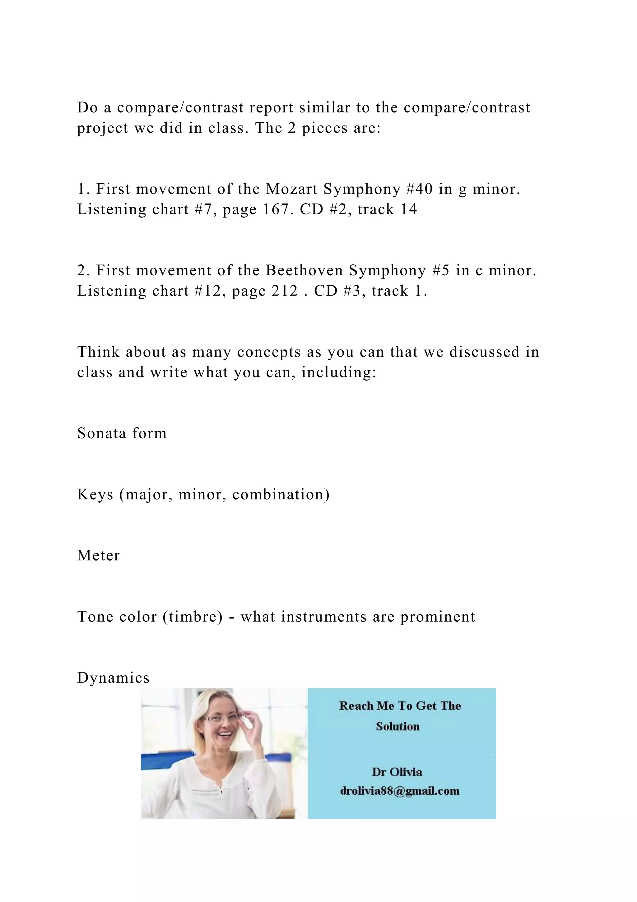 Do a comparecontrast report similar to the comparecontrast project.docx