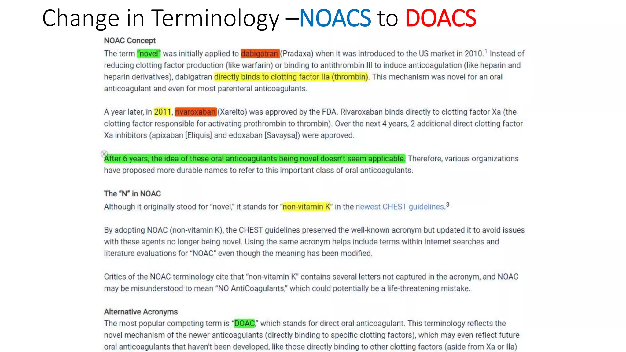 Doacs by dr hafeesh fazulu | PPTX