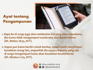 Doa dan pengampunan | PDF