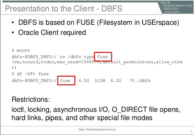 Comparison Of Acfs And Dbfs