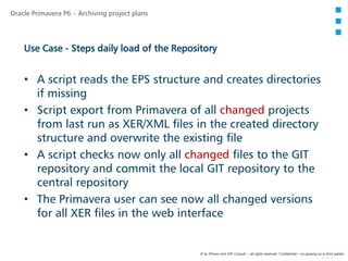 Archiving Oracle Primavera project plans with software development ...